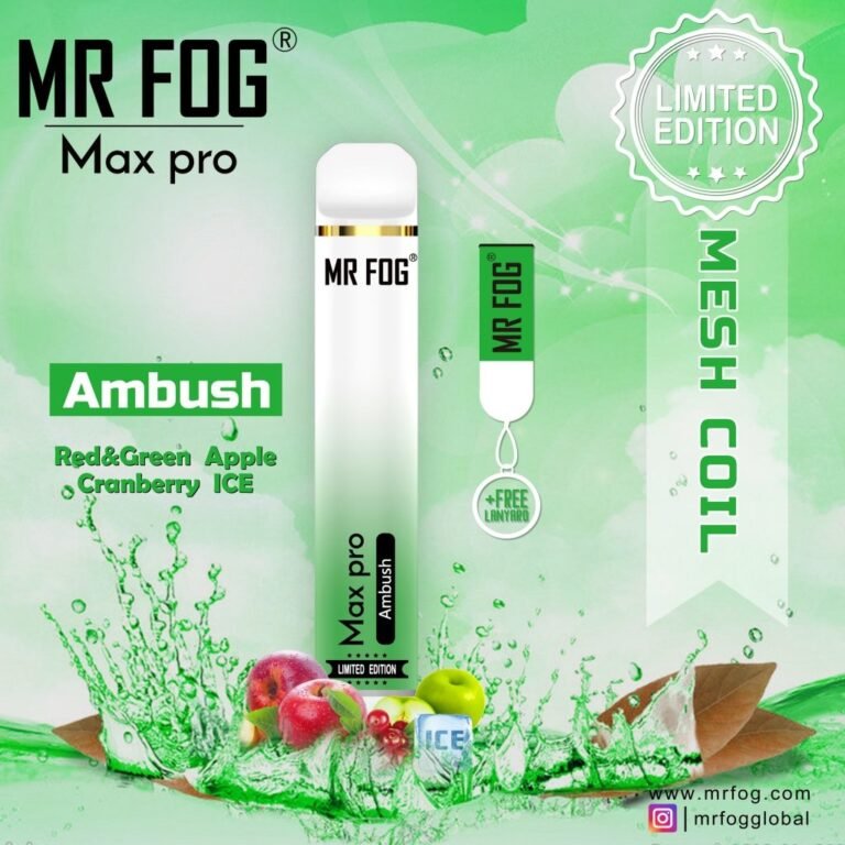 Mr Fog Max Pro Limited Edition | All Flavors Available | Vape Shop
